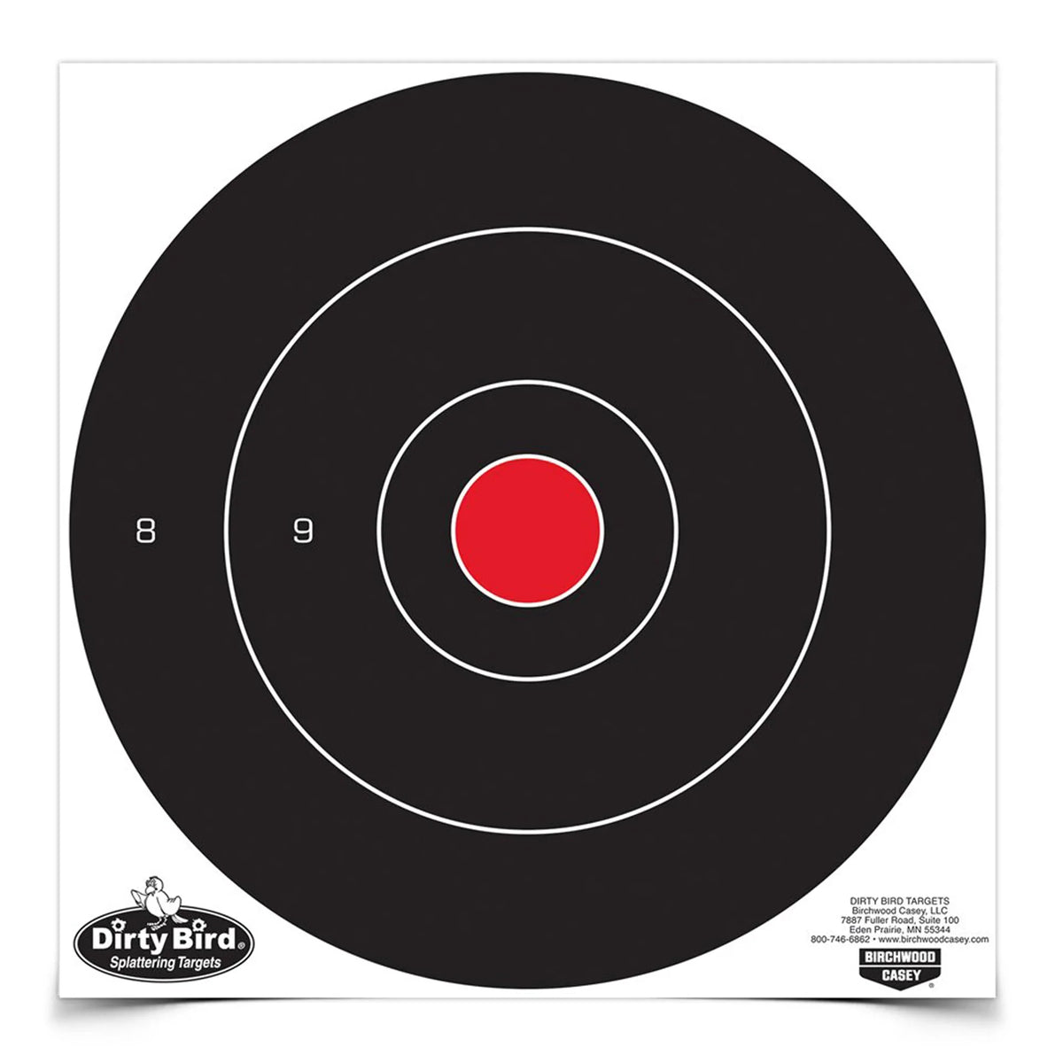 Birchwood Casey BC-35012 Dirty Bird Round Bullseye Target - 12 ...