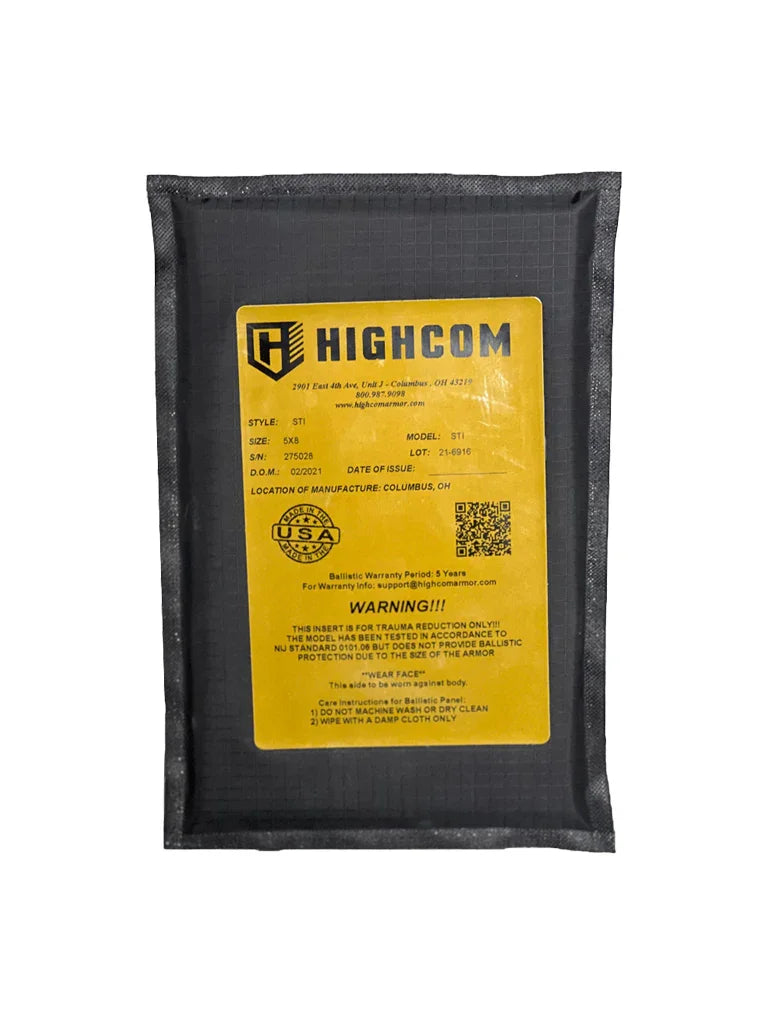Highcom STI Soft Armor Insert — Hoplite Armor-Body Armor