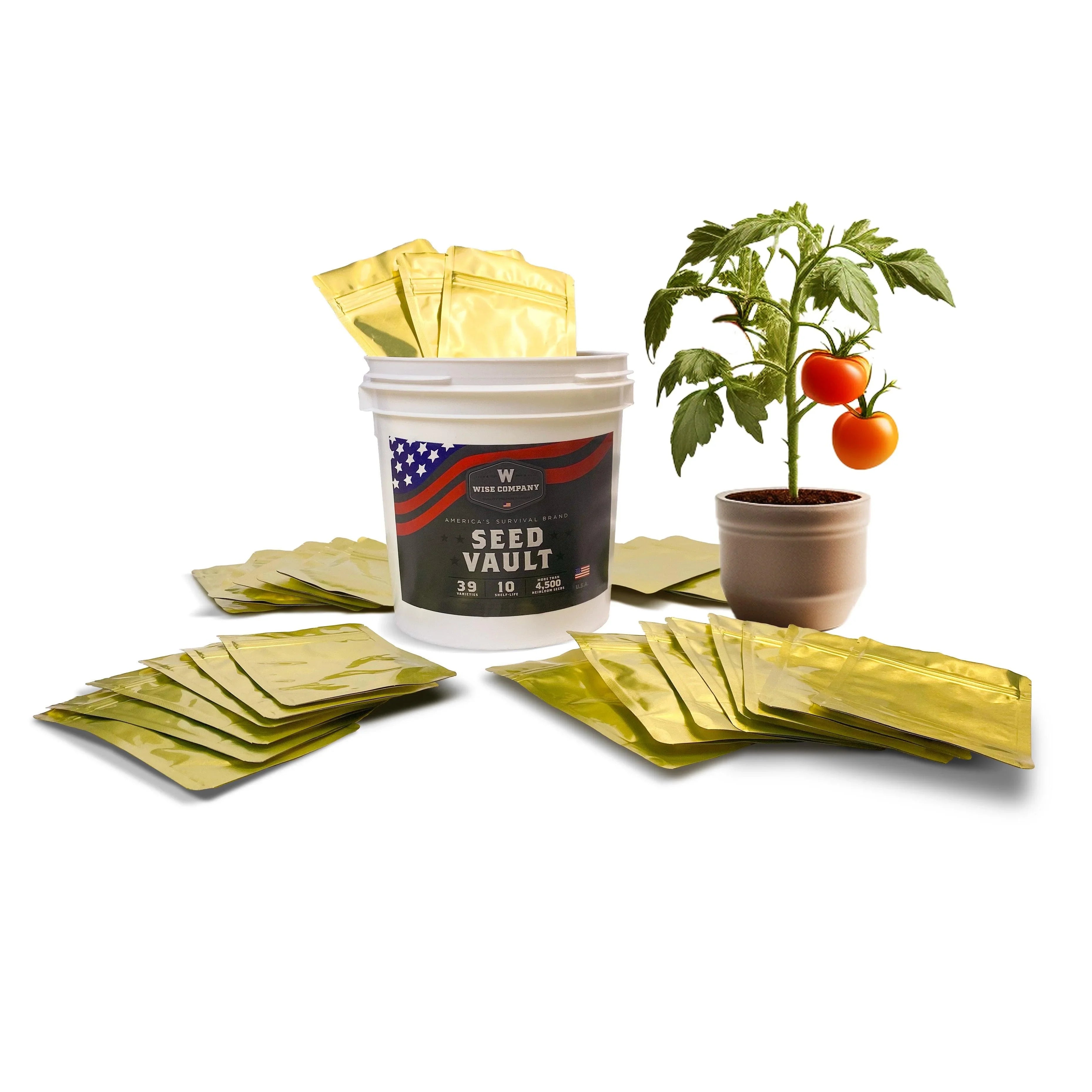 Wise Food Storage Heirloom Seed Vault - 39 Varieties - 4,500 Seeds ...