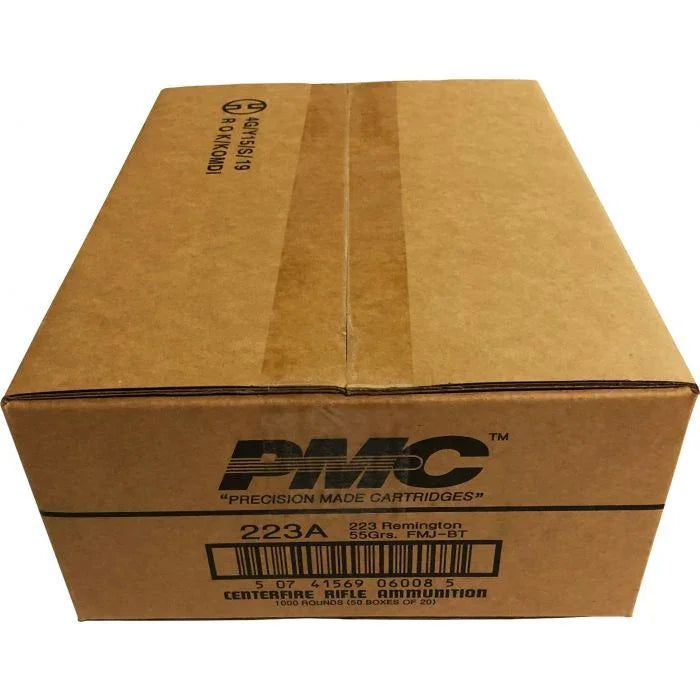 PMC Bronze .223 Remington Rifle Ammo - 55 Grain | FMJ-BT | 1000rd Case ...